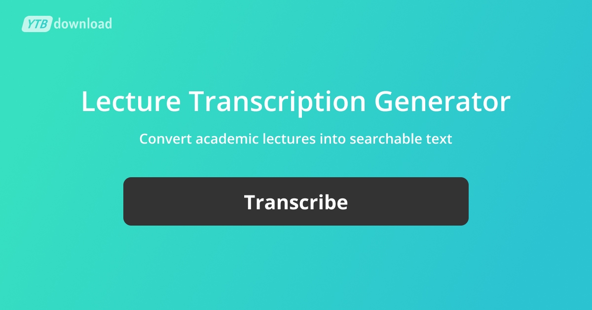 AI Lecture Transcription: Fast & Accurate Class Notes Online